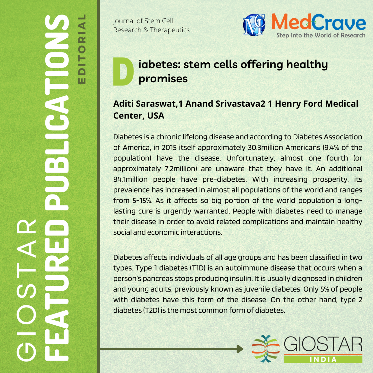 Stem Cell Therapy Hospitals in India - GIOSTAR USA